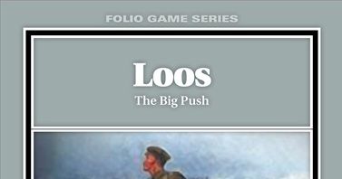 Loos: The Big Push | Board Game | BoardGameGeek