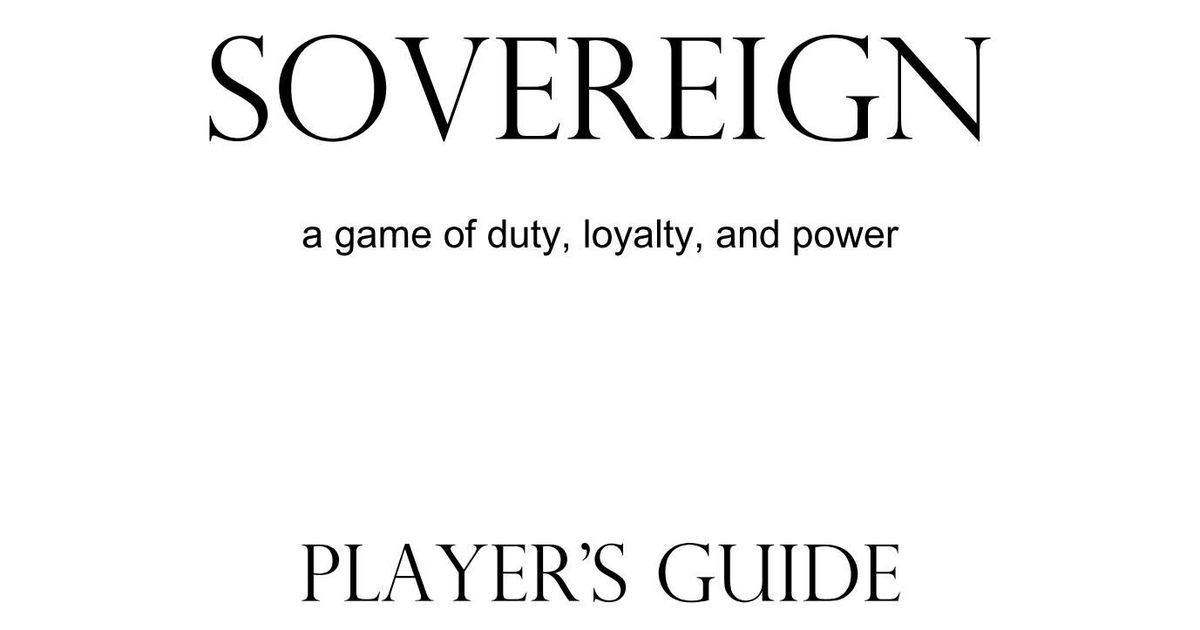 Sovereign Player's Guide | RPG Item | RPGGeek