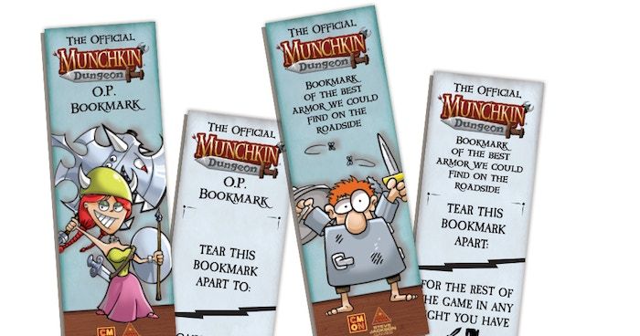 Munchkin Dungeon: Cute as a Button Bookmarks | Board Game | BoardGameGeek