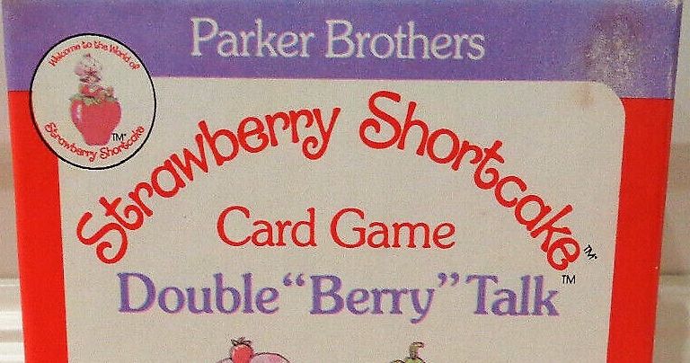 Strawberry Shortcake Card Game Double "Berry" Talk | Board Game ...