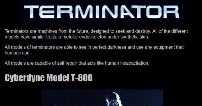 Terminator Guide | RPG Item | RPGGeek
