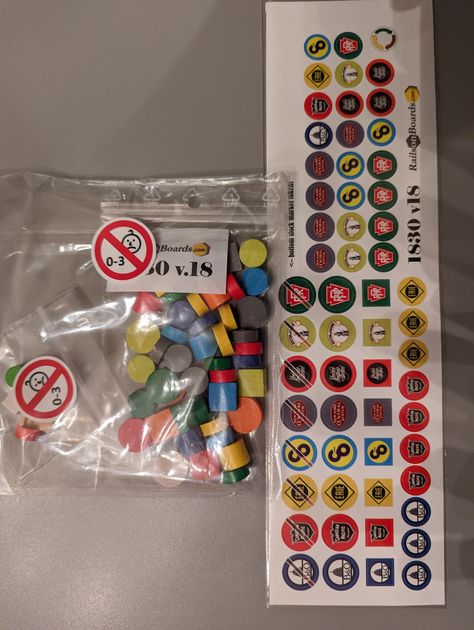 1830: Railways & Robber Barons – Cube4Me Wooden Tokens & Stickers ...