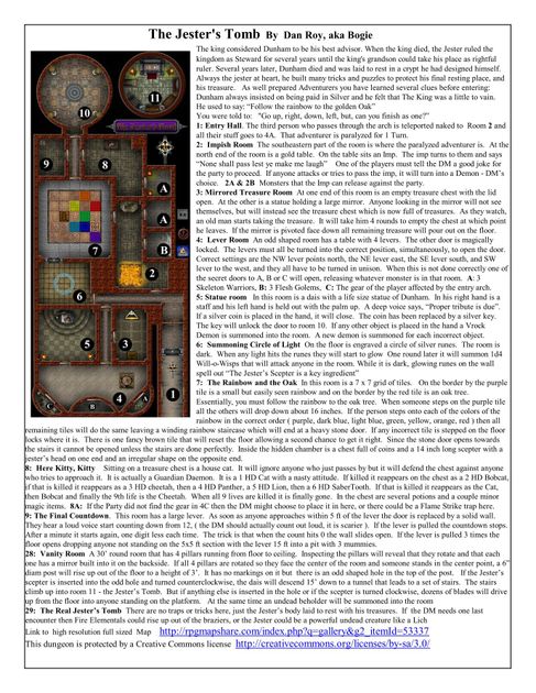 The Jester's Tomb | RPG Item | RPGGeek