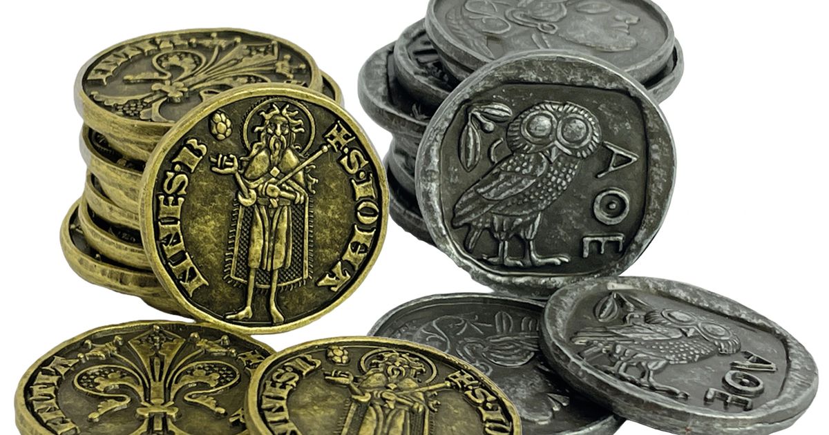 Inferno: Metal Coins | Board Game Accessory | BoardGameGeek