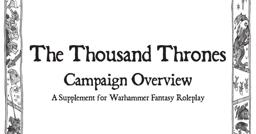 The Thousand Thrones Campaign Overview Rpg Item Rpggeek