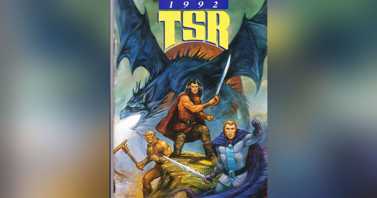 1992 TSR Product Catalogue | RPG Item | RPGGeek