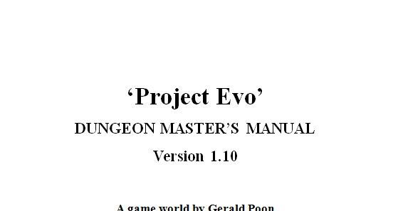 Project Evo | RPG Item | BoardGameGeek