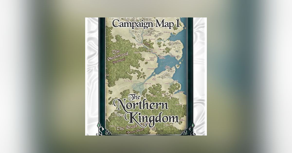 Campaign Map 1: The Northern Kingdom | RPG Item | RPGGeek
