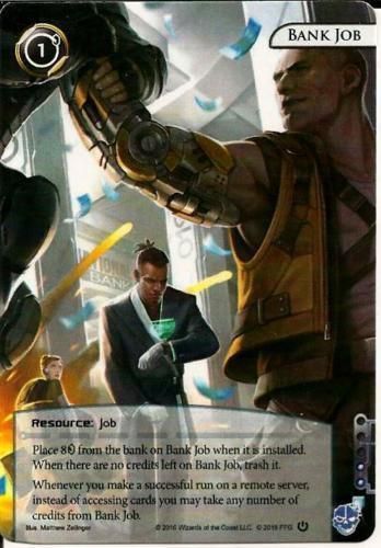 Android: Netrunner – Alternate Art Bank Job | Board Game Accessory ...