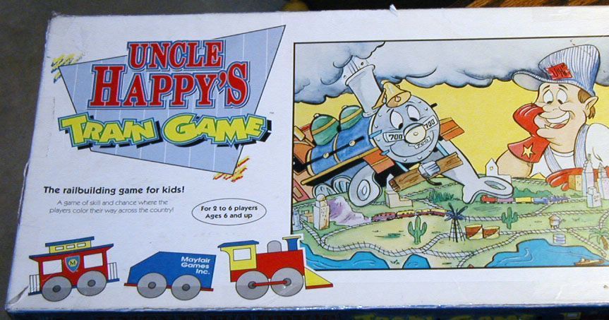 Uncle Happy's Train Game | Board Game | BoardGameGeek