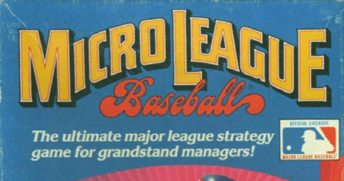MicroLeague Baseball | Video Game | VideoGameGeek