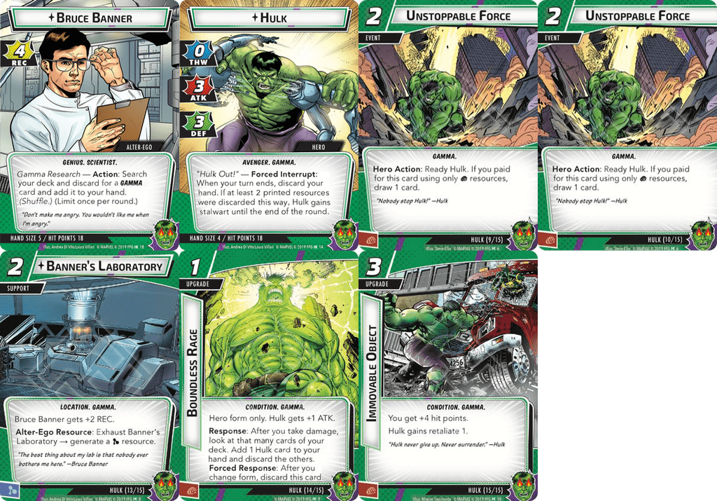 hulk all cards