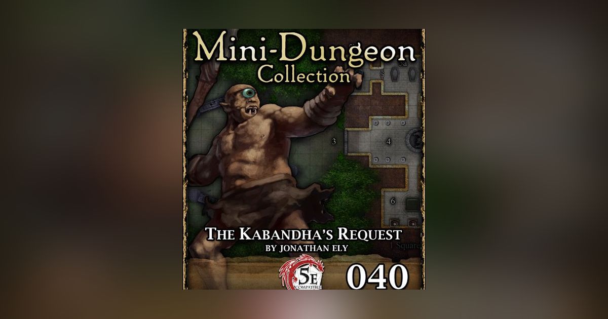 Mini-Dungeon Collection 040: The Kabandha's Request (5E) | RPG Item ...