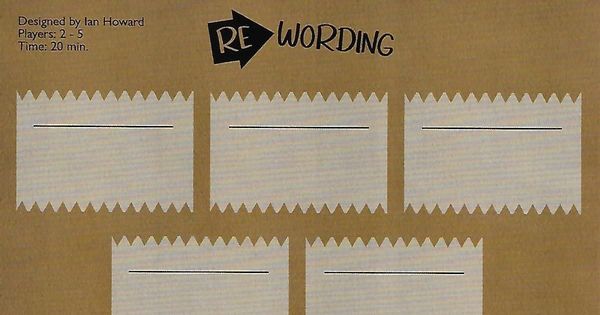 ReWording | Board Game | BoardGameGeek