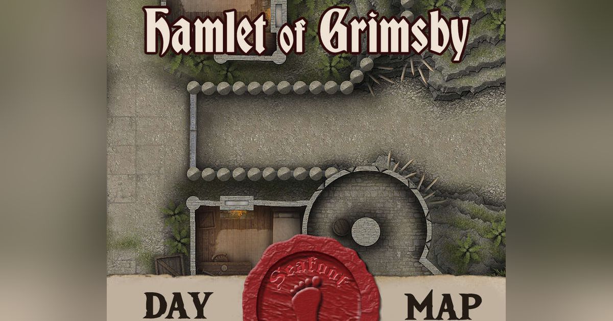Hamlet of Grimsby (Day Map) | RPG Item | RPGGeek