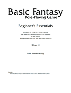 Basic Fantasy Role-Playing Game Beginner's Essentials | RPG Item ...