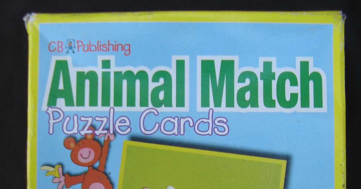 Animal Match Puzzle Cards | Board Game | BoardGameGeek