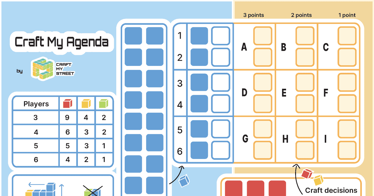 Craft my Agenda | Board Game | BoardGameGeek
