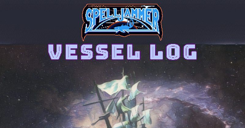 Spelljammer Vessel Log | RPG Item | RPGGeek