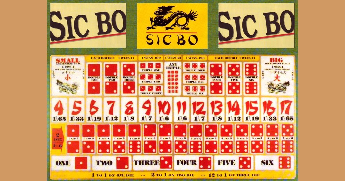Sic Bo | Board Game | BoardGameGeek