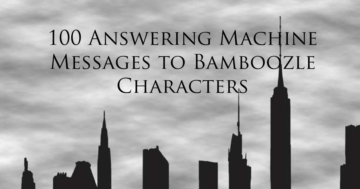 100 Answering Machine Messages to Bamboozle Characters | RPG Item | RPGGeek