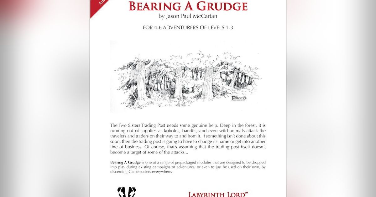 Bearing A Grudge (Labyrinth Lord) | RPG Item | RPGGeek