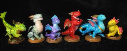 Painted Dragons - such great minis! | Flamecraft