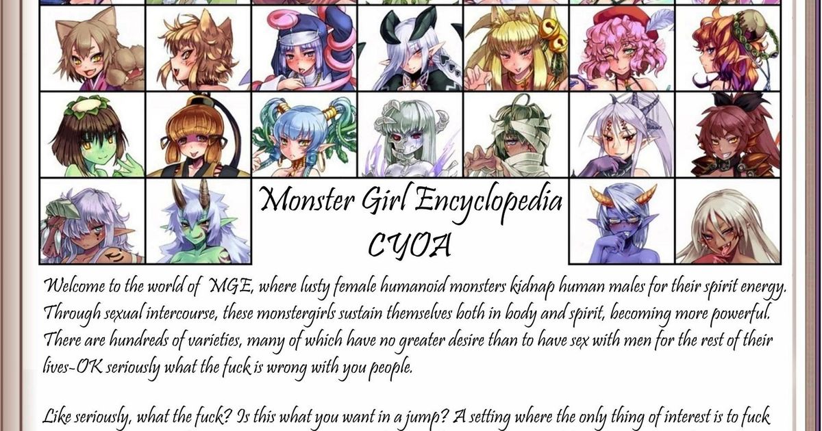Monster Girl Encyclopedia CYOA | RPG Item | BoardGameGeek