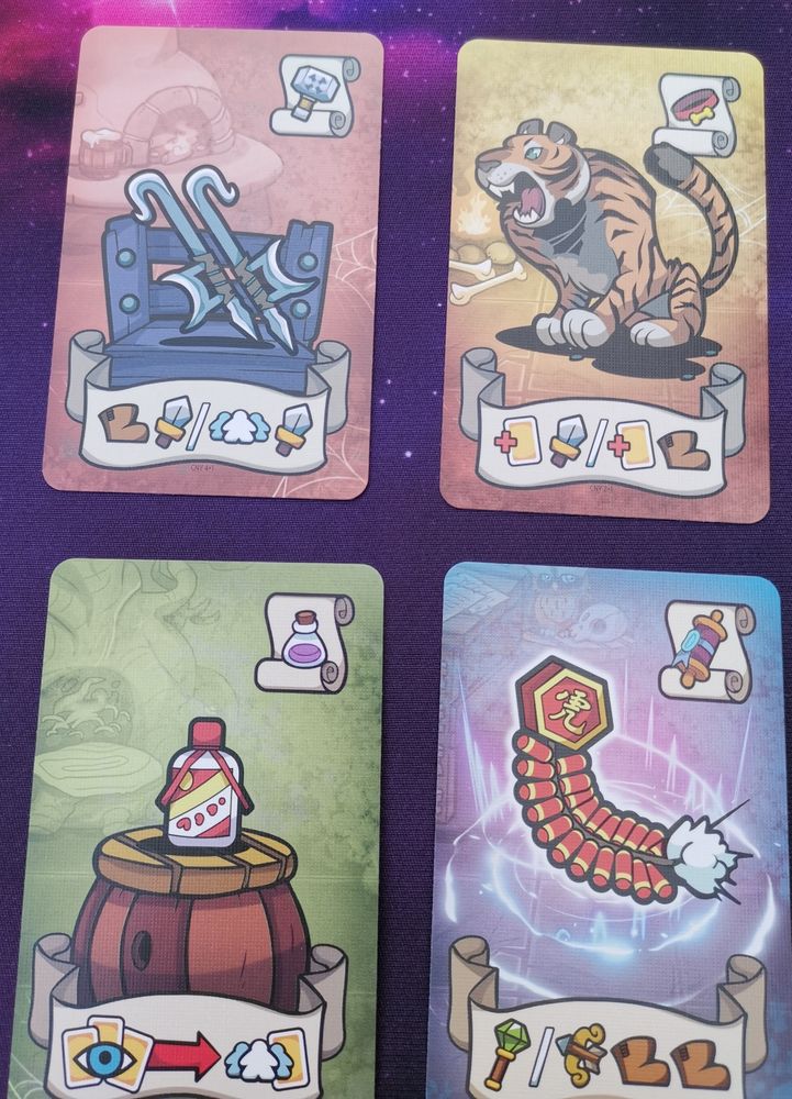 Four unidentified Loot Cards | Keep the Heroes Out!