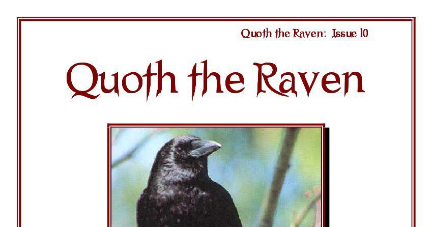 Quoth the Raven (Issue 10 - 2006) | Issue | RPGGeek