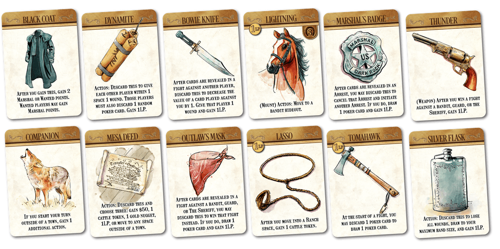 Legendary Items | Western Legends | BoardGameGeek