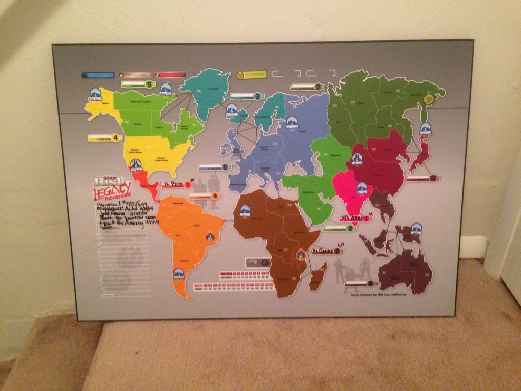 Risk Legacy Map Variant | Risk Legacy | BoardGameGeek