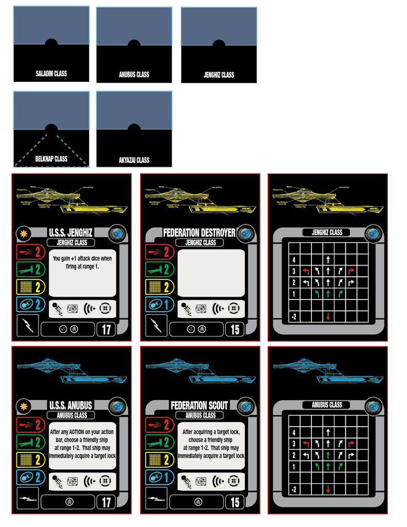 Custom Federation Ship Cards - WIP | Star Trek: Attack Wing | BoardGameGeek