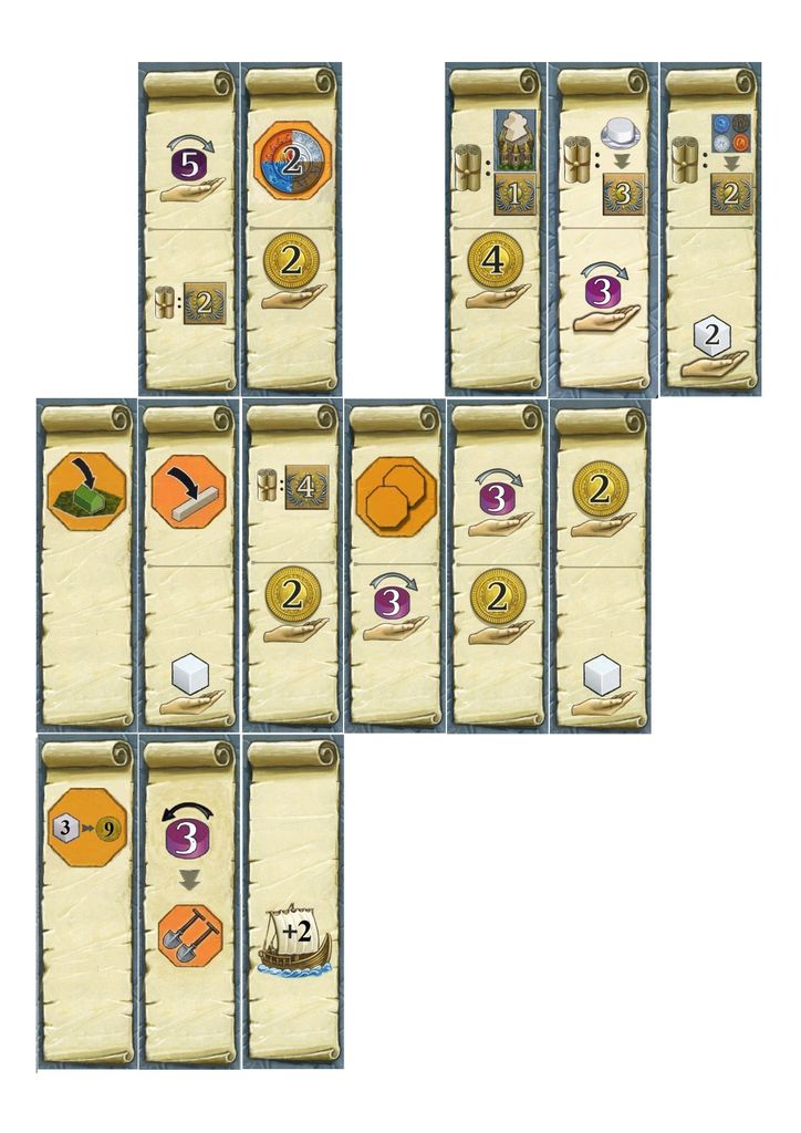 Additional round bonus tiles | Terra Mystica | BoardGameGeek