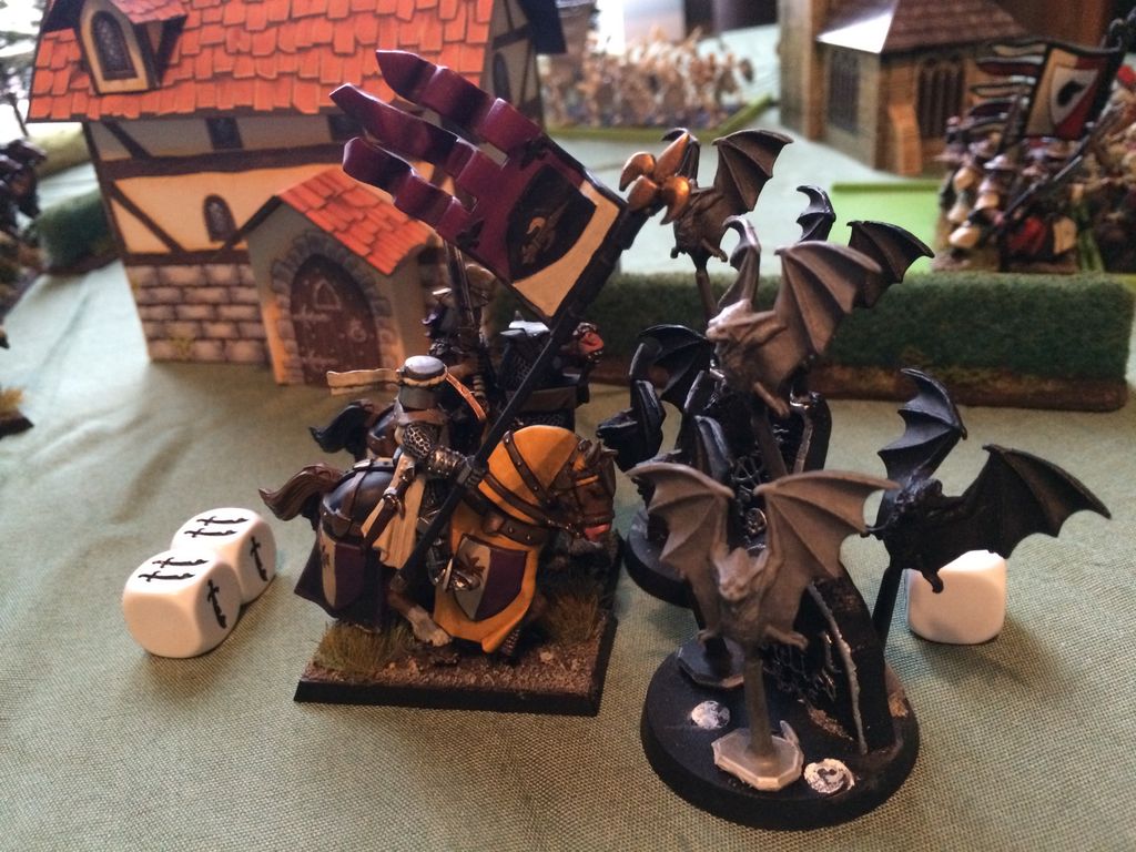 Warmaster 28mm: Bretonnia vows to reclaim a village from the Undead ...