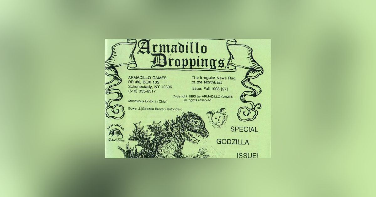 Armadillo Droppings (Issue 27 - Fall 1993) | Issue | RPGGeek