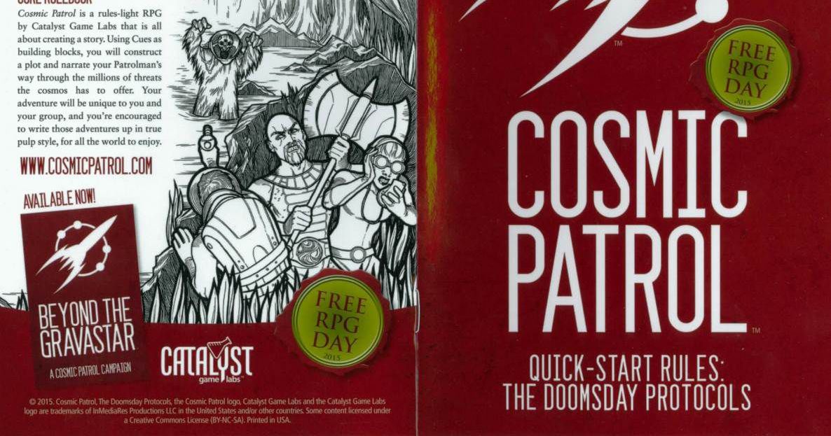 Cosmic Patrol Quick-Start Rules: The Doomsday Protocols | RPG Item | BoardGameGeek
