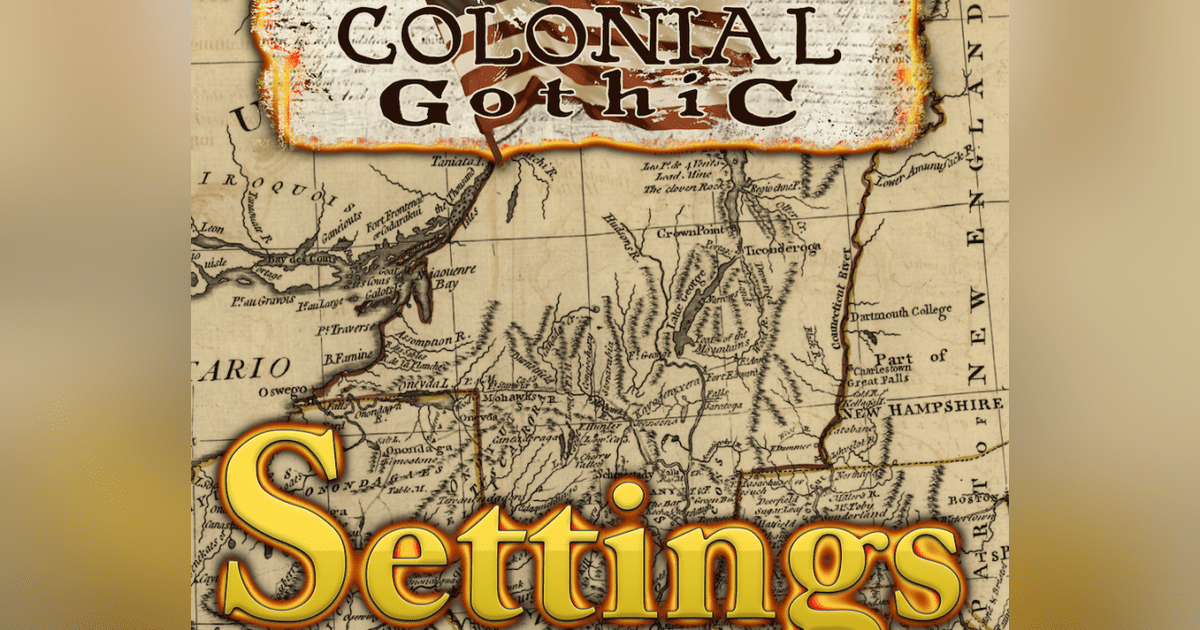 Colonial Gothic: Settings | RPG Item | RPGGeek