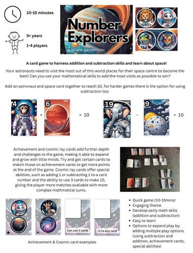 Number Explorers - 5 years+, 10-15 mins, Family/children Playtesters ...