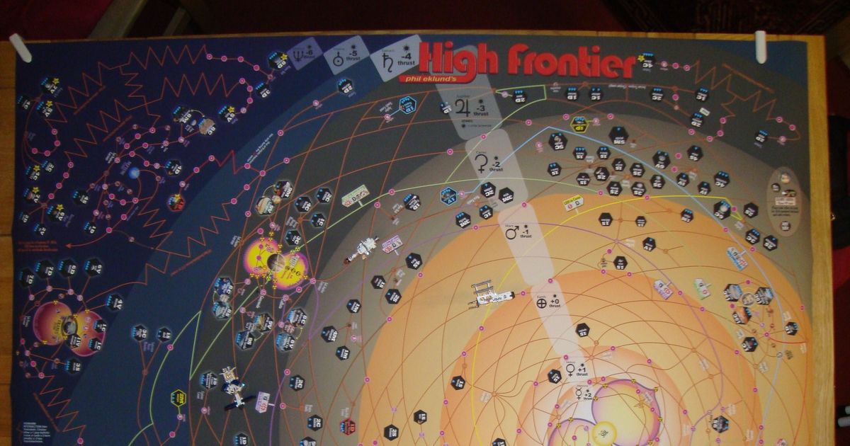 High Frontier: Poster Map | Board Game Accessory | BoardGameGeek
