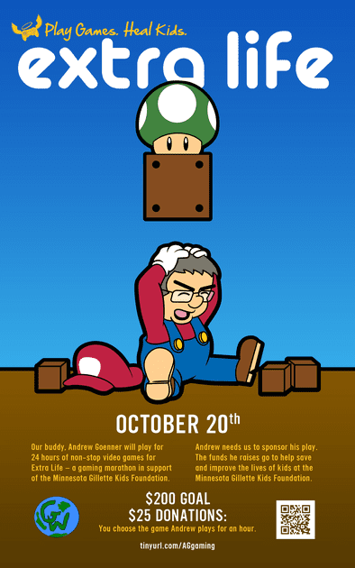 Time for the Extra Life 2012 Pledge Drive...it's for the kids ...