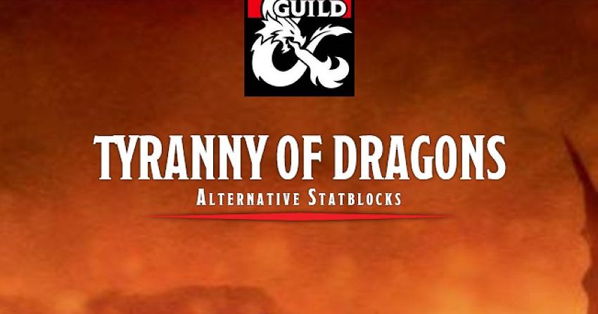 Tyranny of Dragons: Alternative Statblocks | RPG Item | RPGGeek