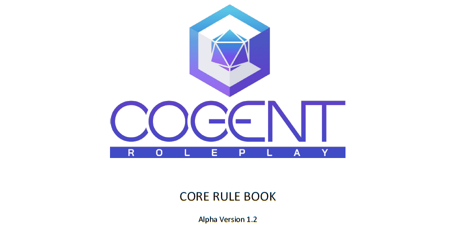 Cogent Roleplay Core Rule Book | RPG Item | RPGGeek