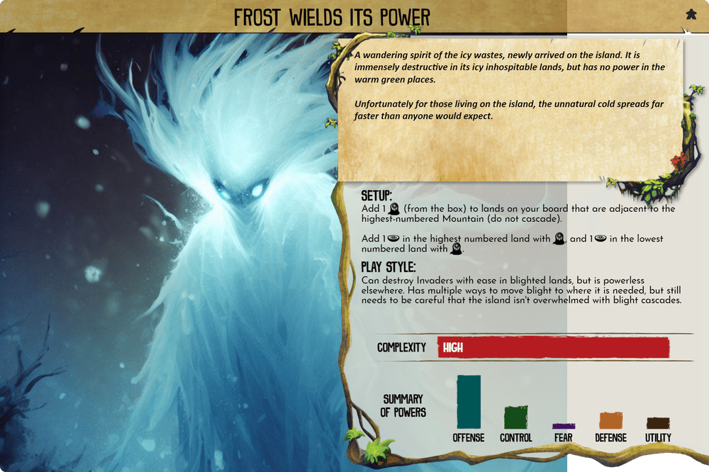 Homebrew Spirit: Frost Wields Its Power | Spirit Island