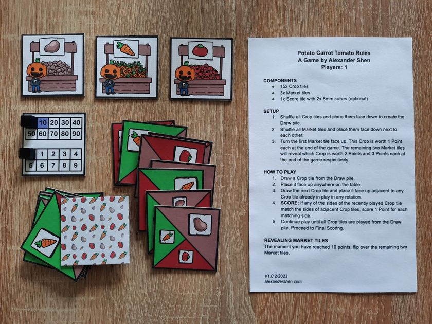 Potato Carrot Tomato | Board Game | BoardGameGeek
