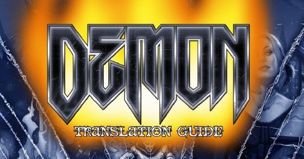 Demon Translation Guide | RPG Item | RPGGeek