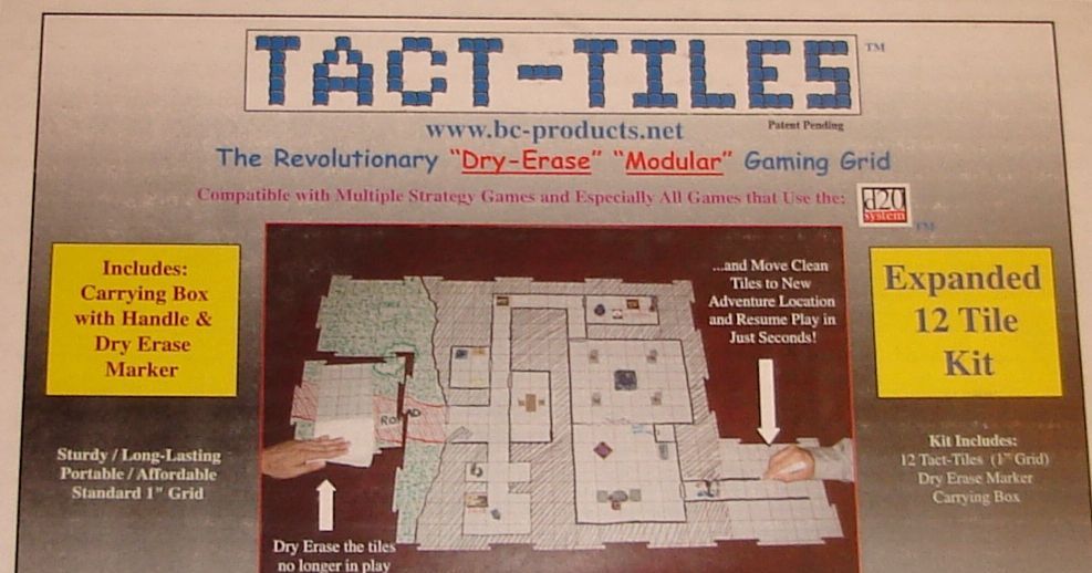 Tact-Tiles Expanded 12-Tile Kit | RPG Item | RPGGeek