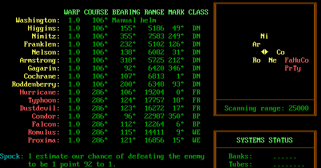 BEGIN: A Tactical Starship Simulation | Video Game | VideoGameGeek