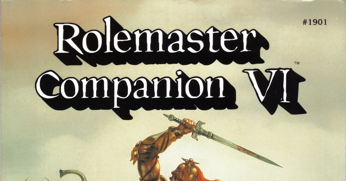 Rolemaster Companion VI | RPG Item | BoardGameGeek