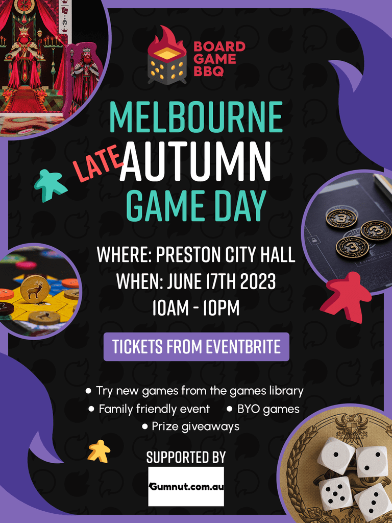 Board Game BBQ Melbourne Autumn Game Day!